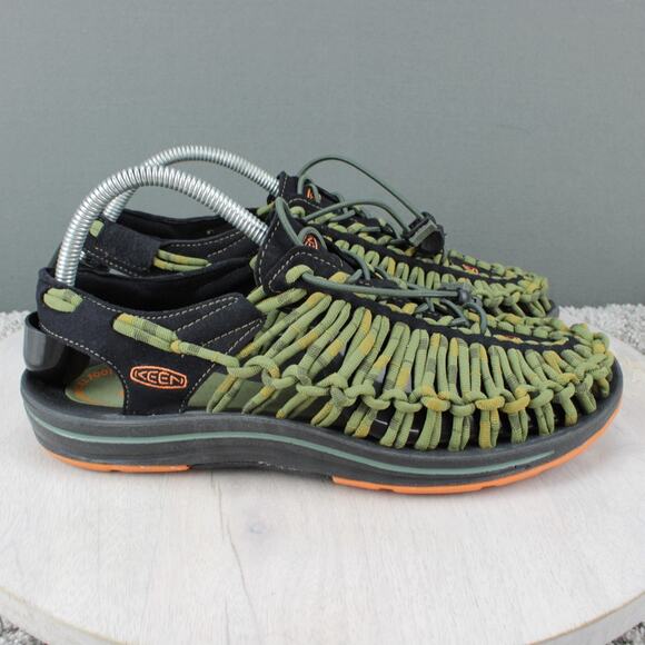 Keen | Shoes | Keen Uneek Paracord Sandal Mens 85 Green Black Woven ...